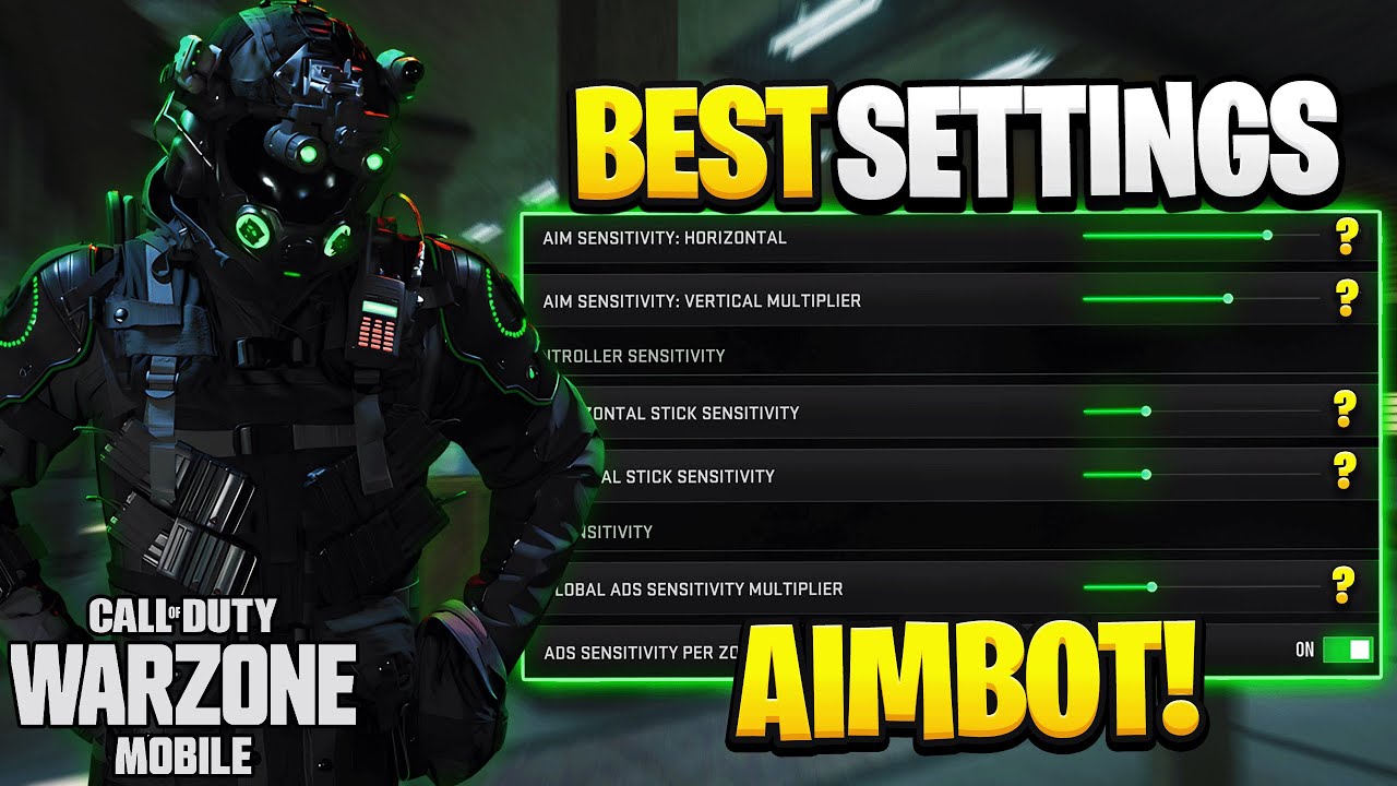 BEST WARZONE MOBILE SETTINGS FOR AIMBOT (SENSITIVITY AND SETTINGS GUIDE WZM!) - YouTube