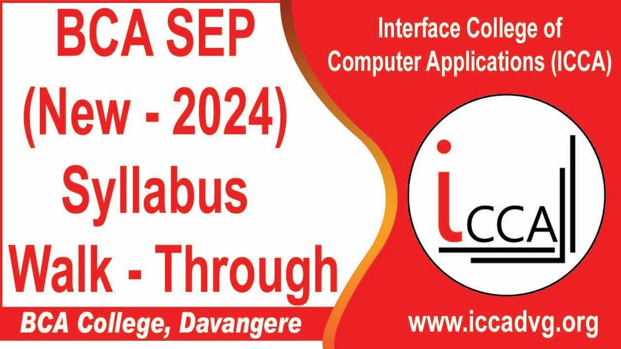 BCA Syllabus Walk through (SEP, NEW SYLLABUS, AFTER - 2024) - YouTube