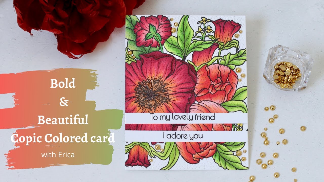Bold & Beautiful Copic Coloring with Erica - YouTube