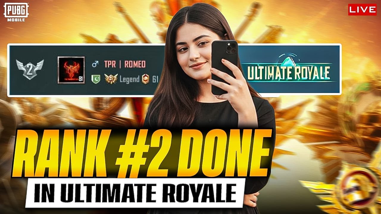 Ultimate Royale Rank 2 |Fyme Asba | Pubg Mobile Live Stream 💥 - YouTube