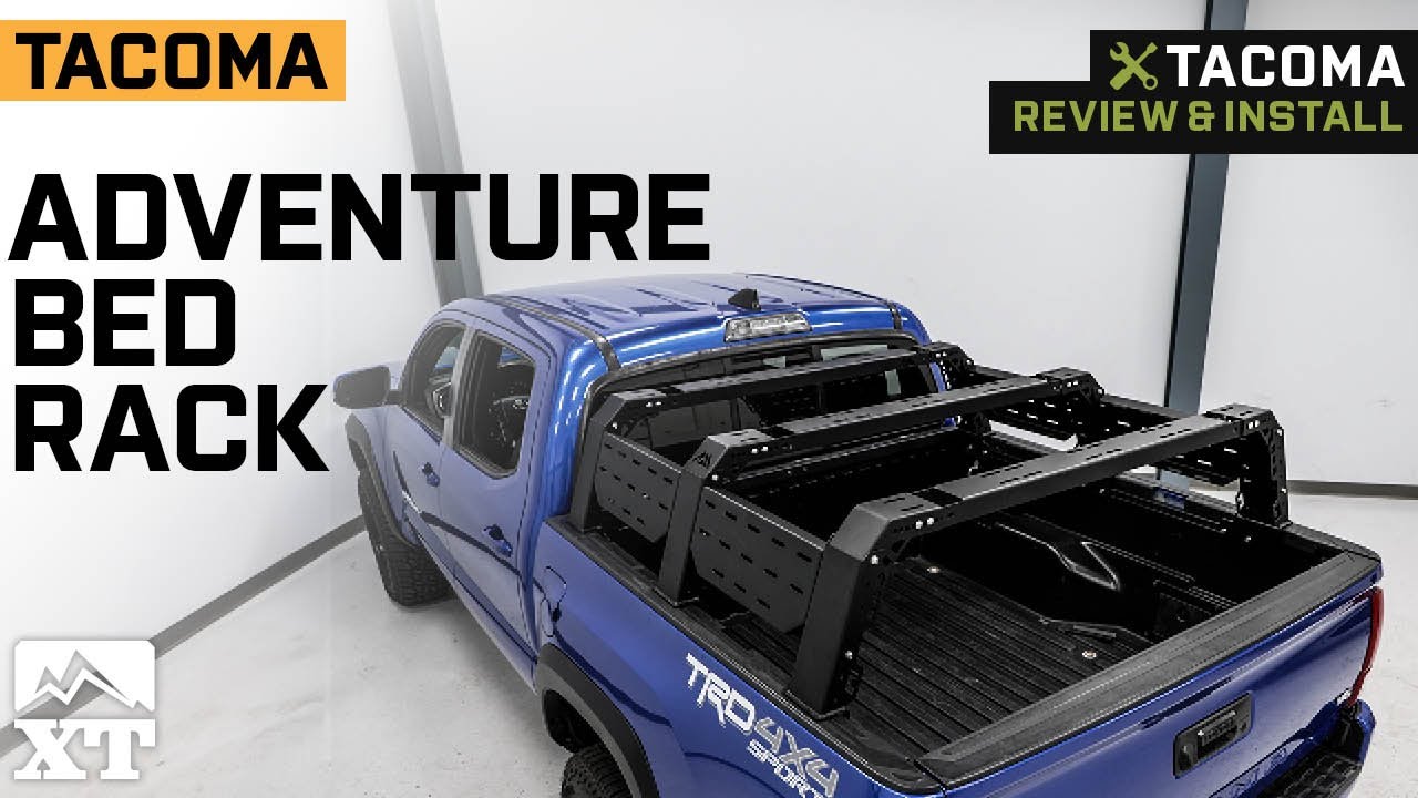 2016-2023 Tacoma Adjustable Height Adventure Bed Rack Review & Install ...