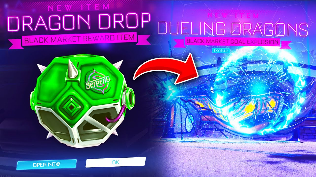 New PAINTED DUELING DRAGONS Drop Opening On Rocket League! - YouTube