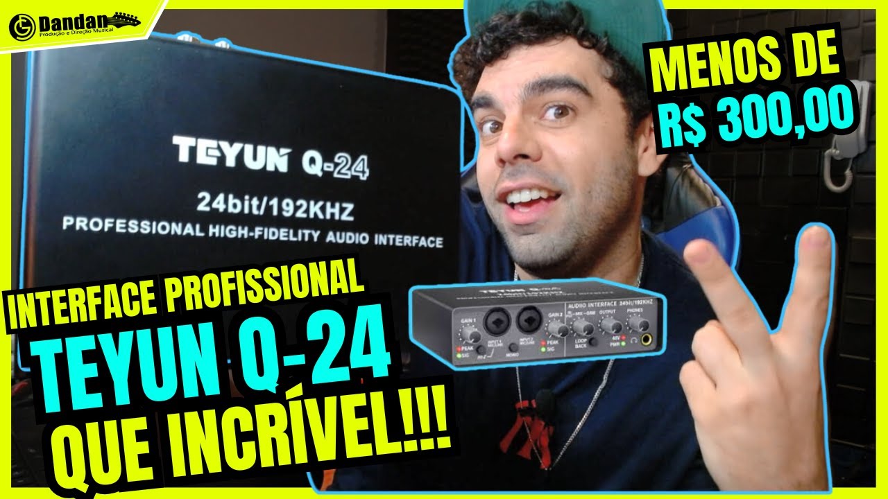 TEYUN Q-24 - INTERFACE DE AUDIO TEYUN É UMA BOA ? MINHA OPINIÃO - YouTube
