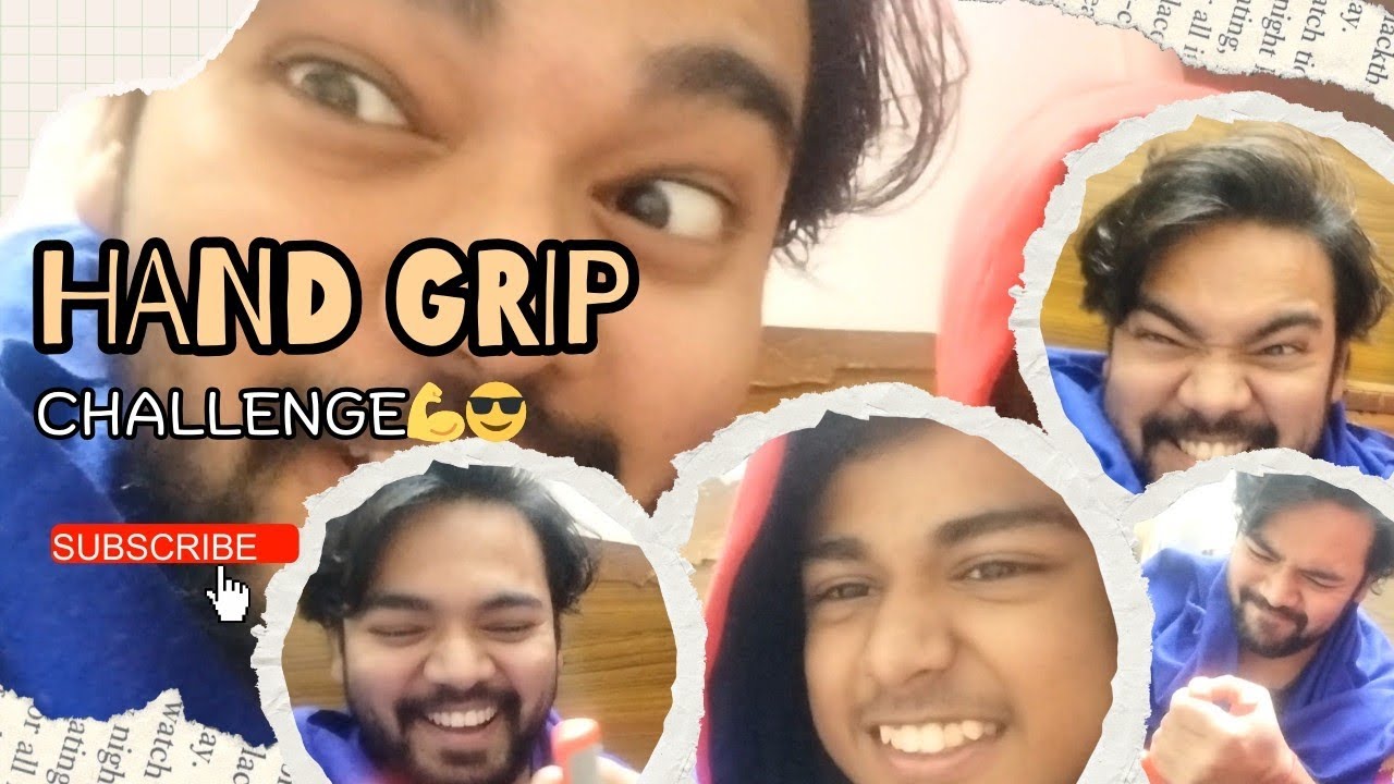 Hand Grip Challenge with brother💪🏻😎 #funnyvideo #game #challenge # ...