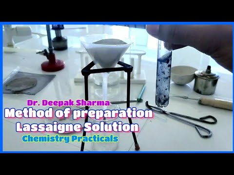 Lassaigne Solution detection of Elements Chemistry Practical Full ...