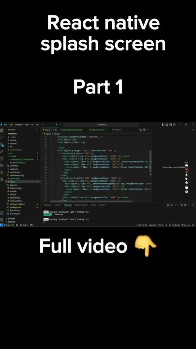 React native splash screen design || #reactnative #splashscreen #relaxwithrk || relaxwithrk ...