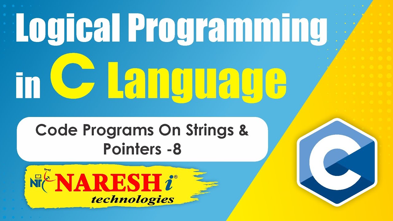 Memory Allocation For Array Of Strings 9 Logical Programming In C 4966