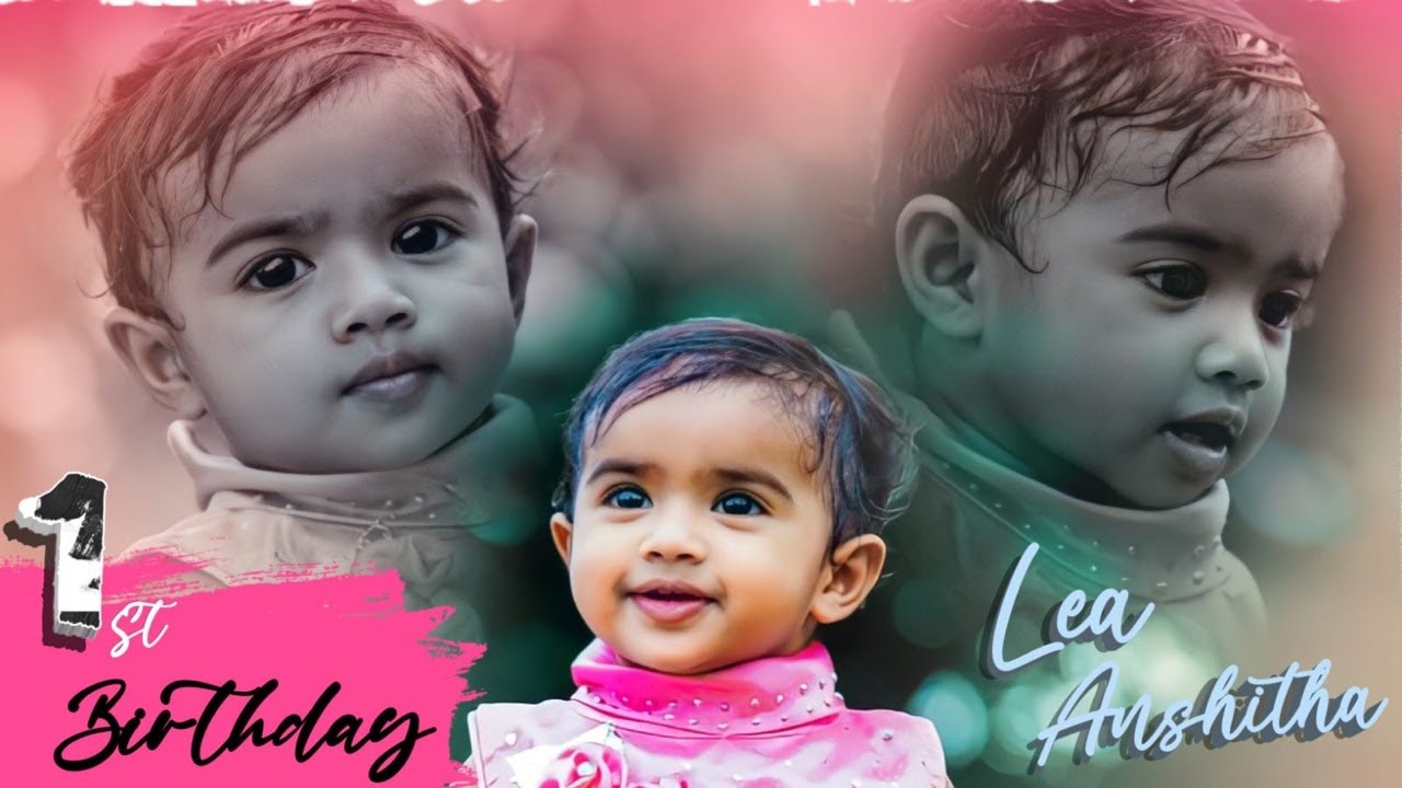 Lea Anshitha || 1st Birthday Celebration || 2023 - YouTube