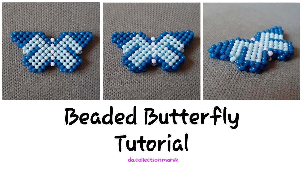 How To Make Beads Butterfly Keychain 2D //Beads Animals// Membuat Ganci ...