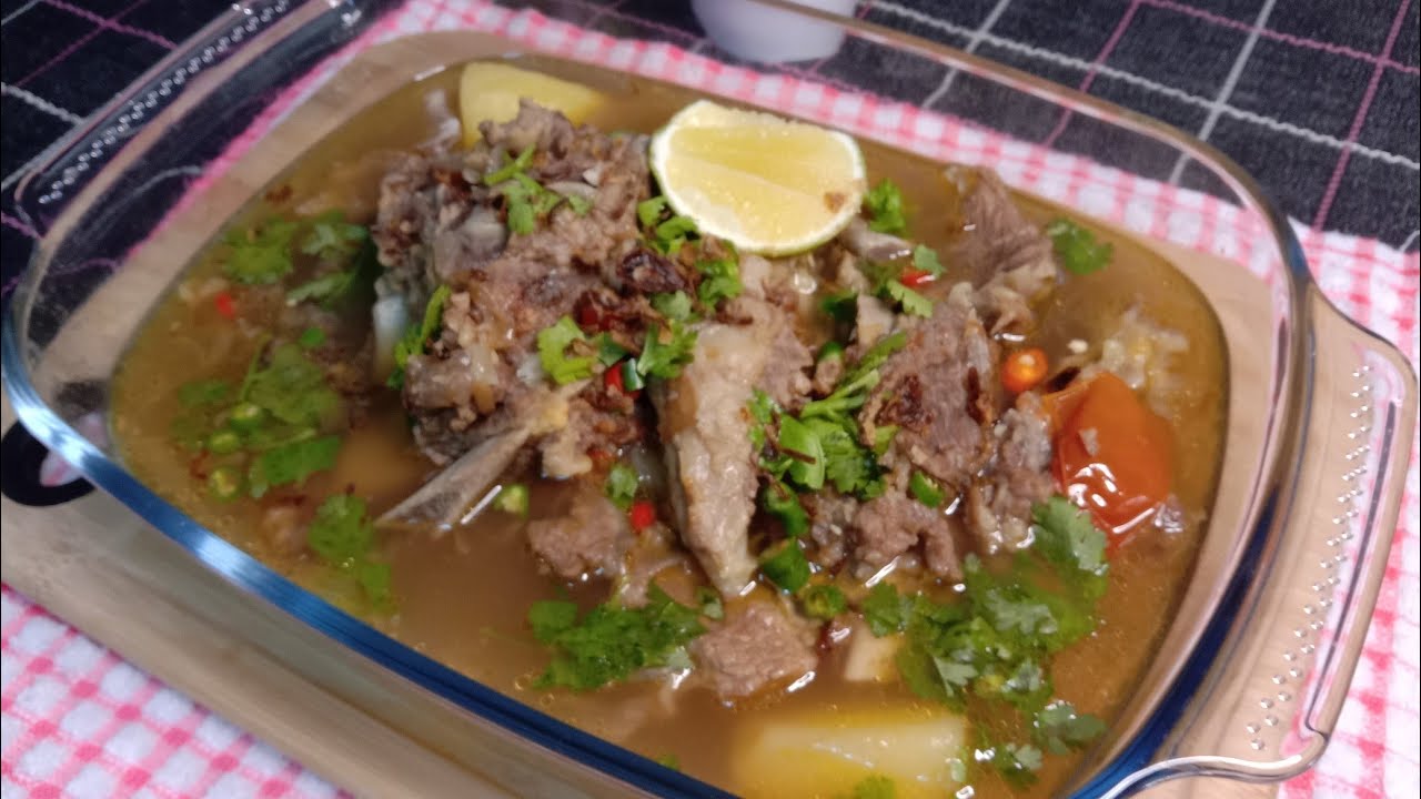 SUP TULANG LEMBU QURBAN || MASAK CARA MUDAH DAN SEDAP 👍😋 - YouTube