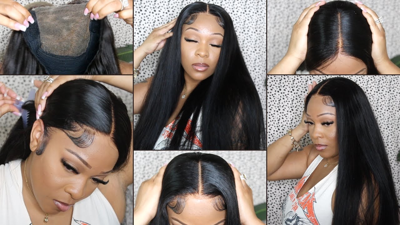 How To Melt A Pre Cut HD Closure Wig | Step by Step Lace Closure ...