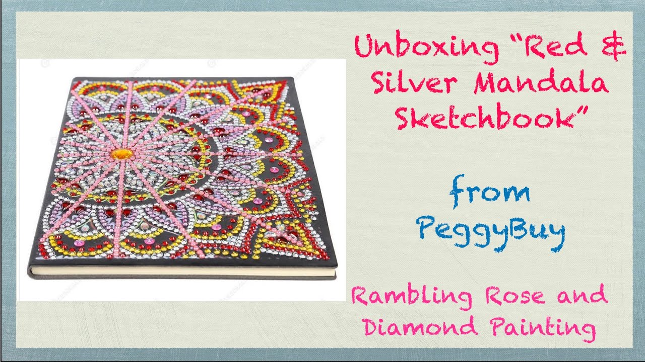 Unboxing #217 - "Red & Silver Mandala Sketchbook" from PeggyBuy - YouTube
