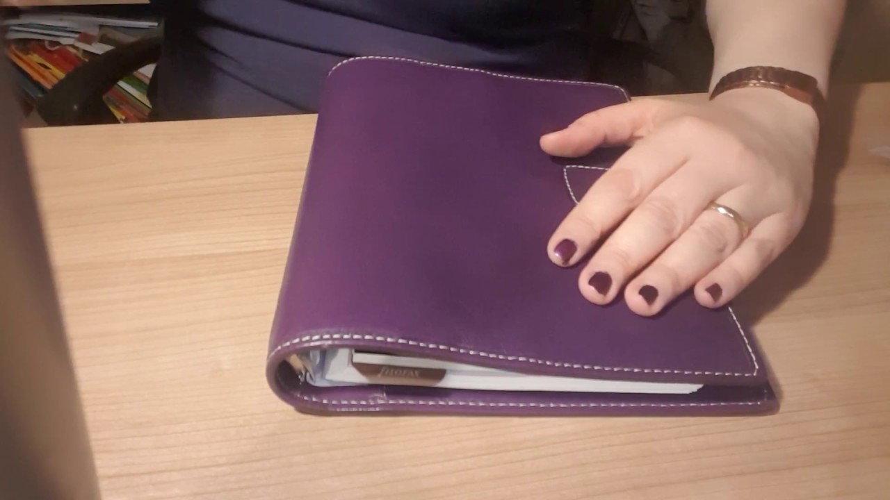 Unboxing Filofax malden purple a5 reoladed - YouTube