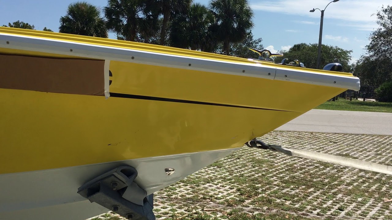 1980 30' VELOCITY SPEED BOAT TWIN 502 MPI MAGS - YouTube