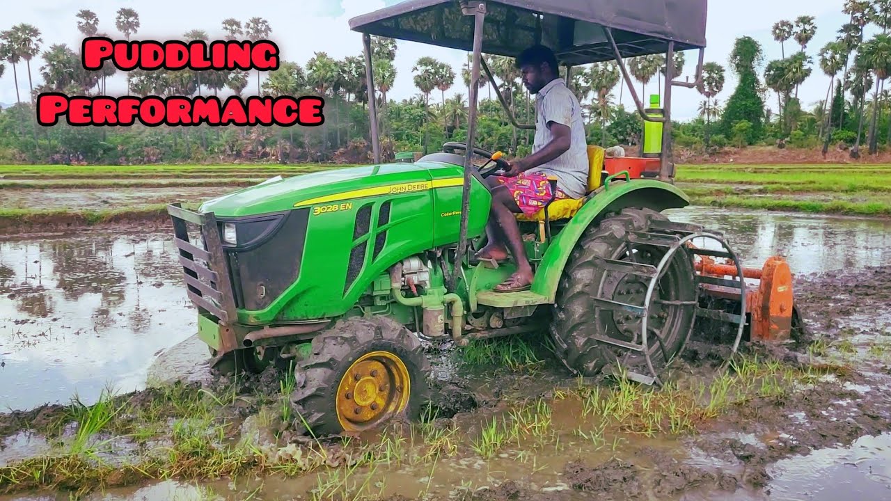John Deere 3028 EN 28 HP mini tractor puddling performance + user ...
