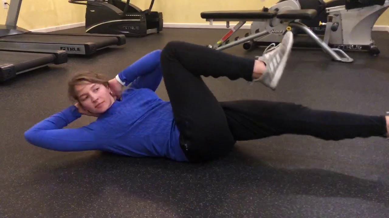 Modified bicycle crunch - frosdlevel