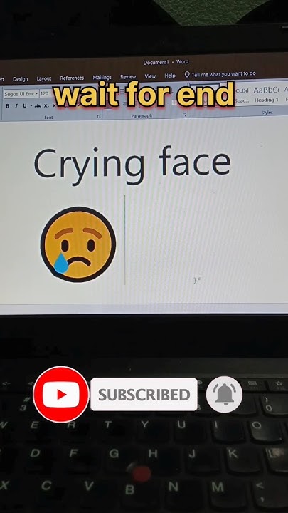 How To Make Crying Face 😢In Ms Word/#shorts #shortvideo #youtubeshorts #shortsviral #pc # ...