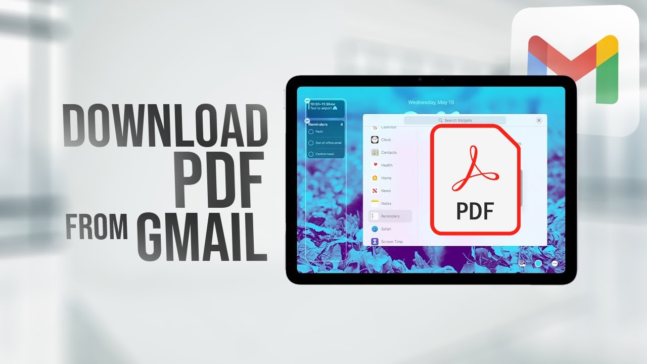 How to Download PDF at iPad Gmail (tutorial) - YouTube