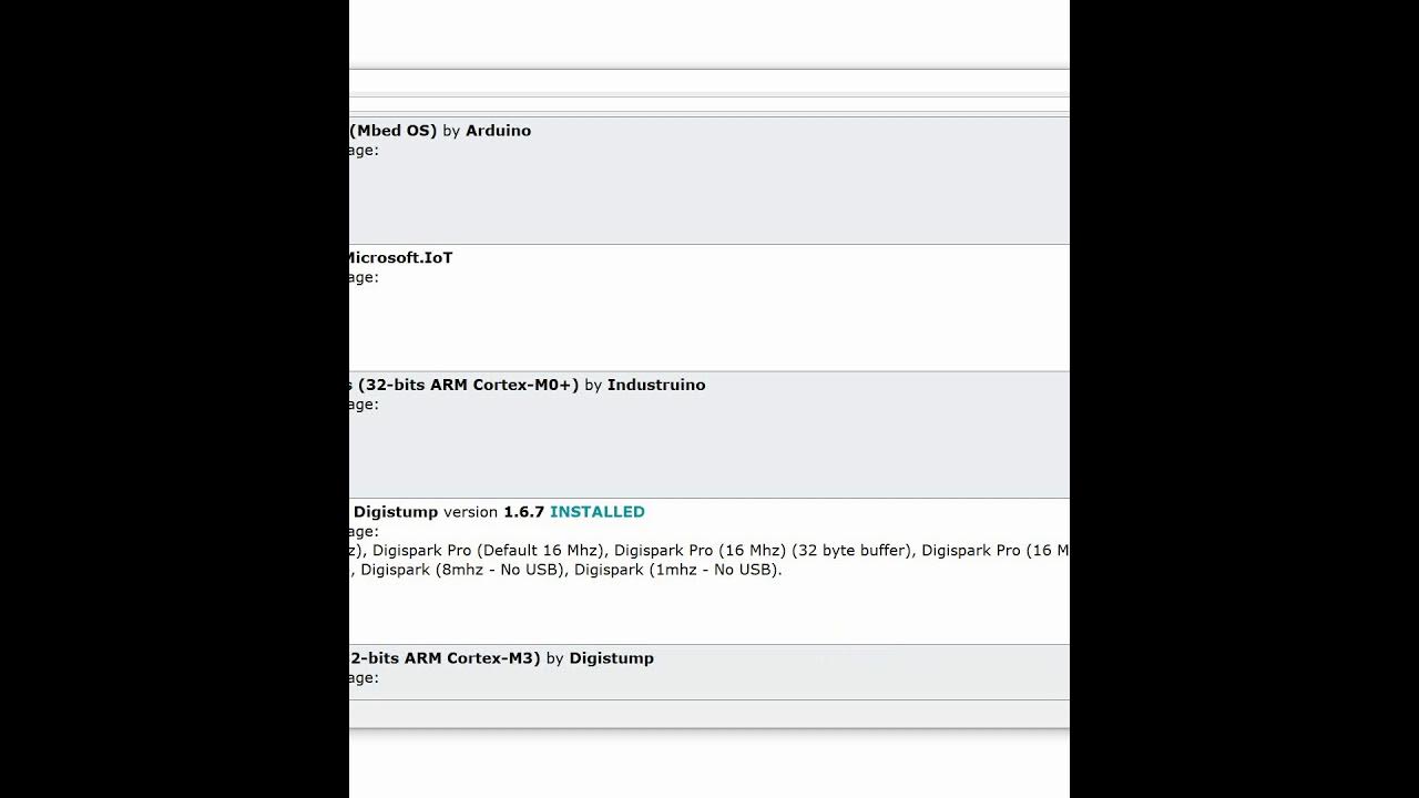 Configuring Arduino IDE for DigiSpark and Compatible board based on ...