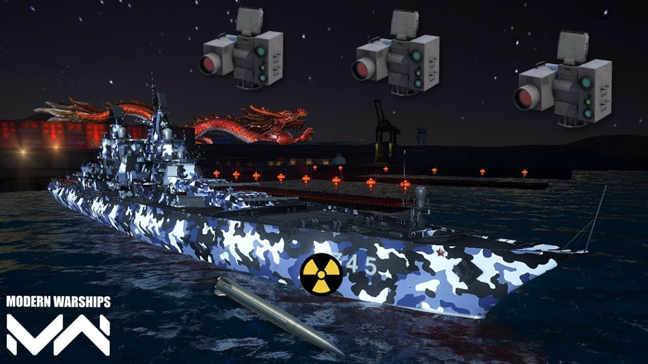Modern Warships RF Moscow Battleship Full Silent Hunter Laser & DF12 ...