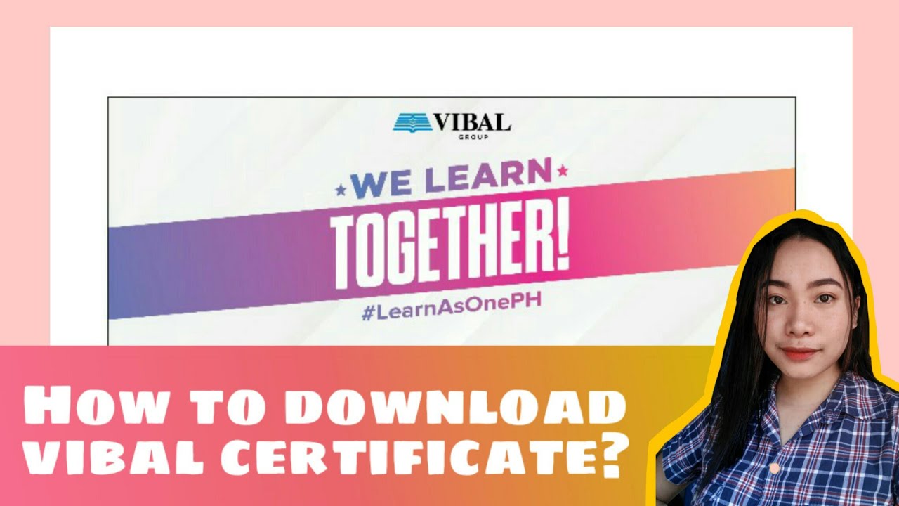 How to download vibal certificate | Step by step tutorial - YouTube