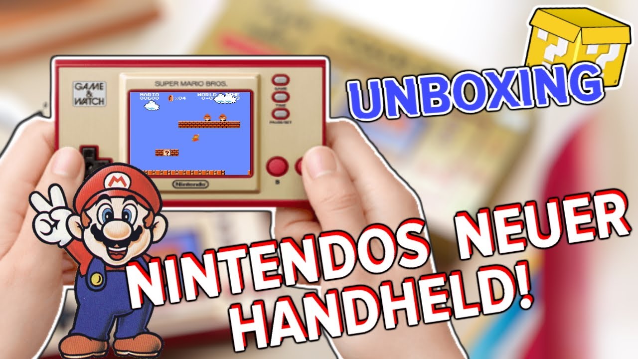 Der neue Handheld von Nintendo im Unboxing - Game and Watch - Super ...