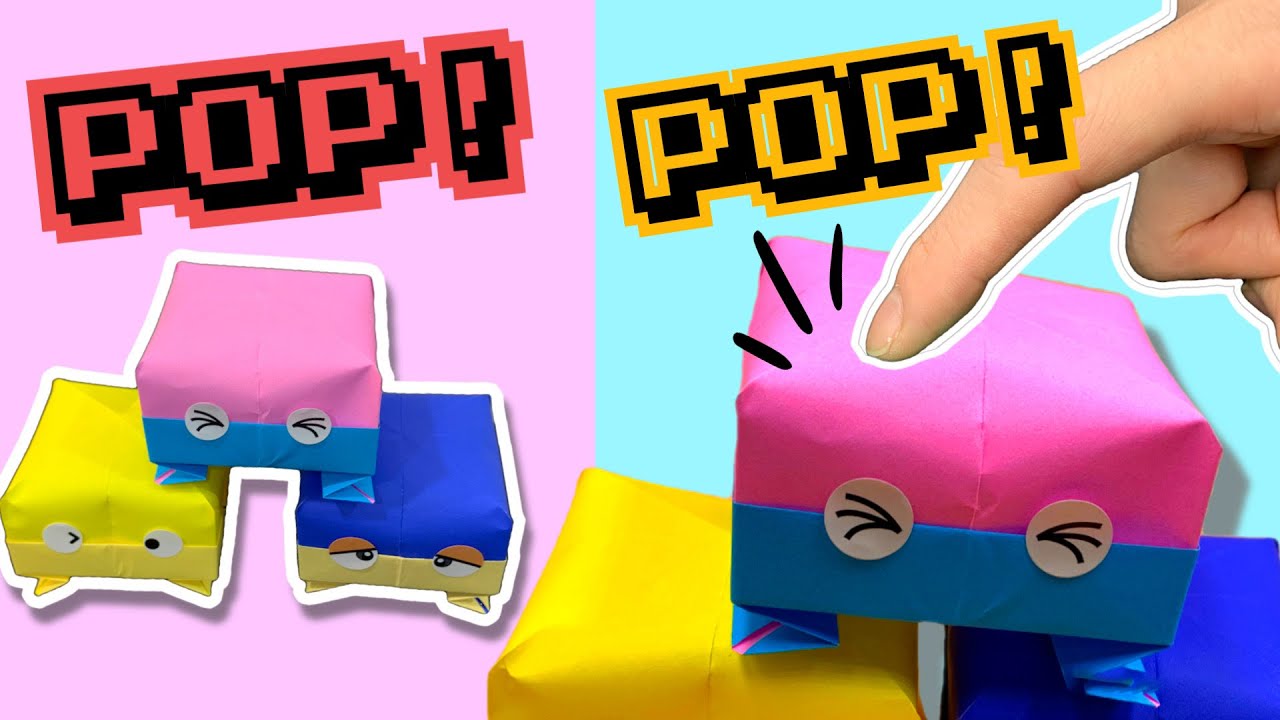Origami Paper Pop it / DIY Fidget Toy / Stress Relief Toy - YouTube
