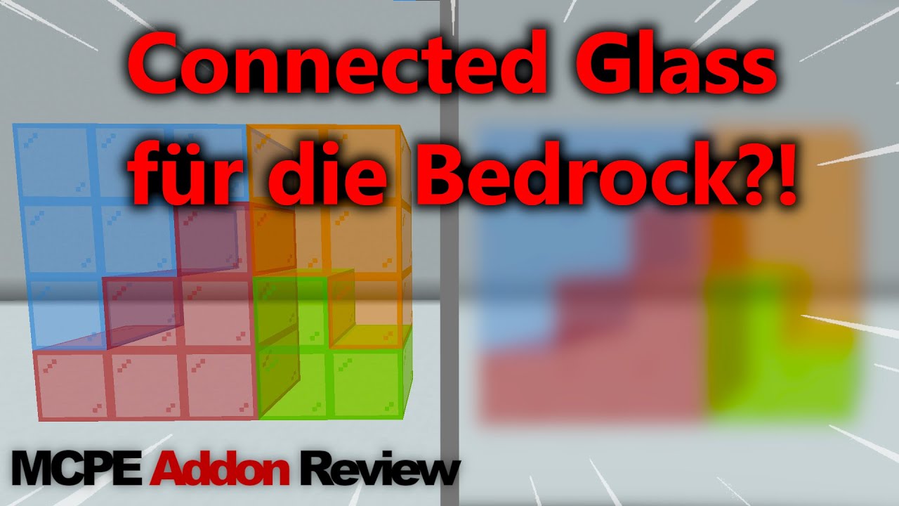 Easy CONNECTED GLASS Addon für Bedrock Version! +Download (MCPE DL ...