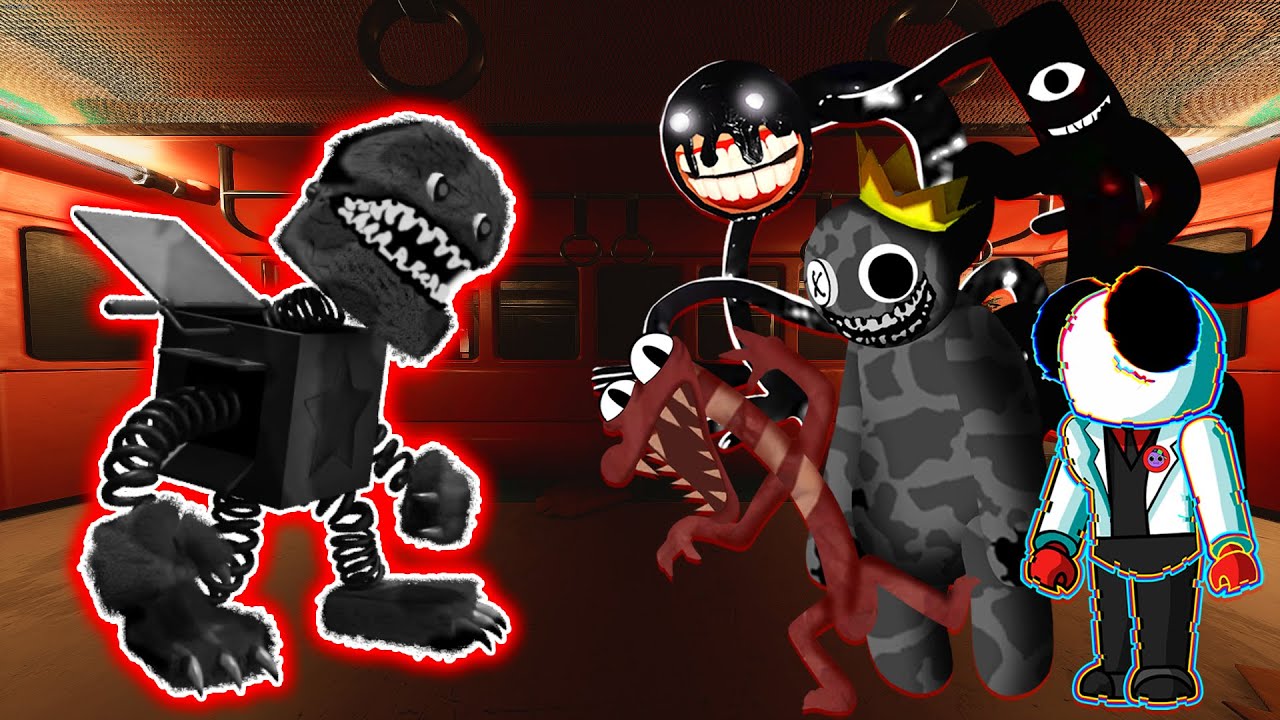 FNF Project Playtime VS Rainbow Doors ALL PHASES 🎶 FNF Vs Boxy Boo But ...