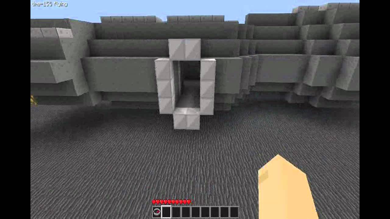 small minecraft lineship (spaceship) - YouTube