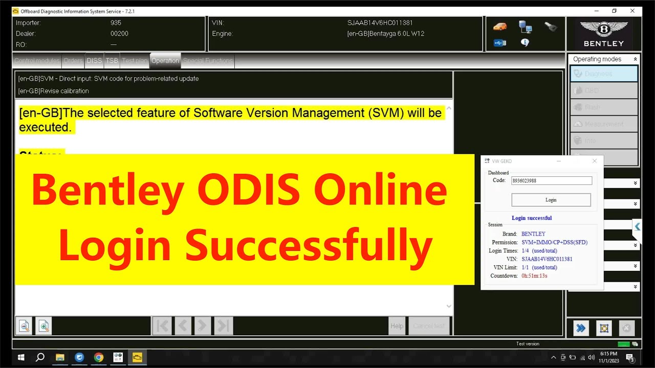 ODIS Online Login: Successfully Upgrading Bentley Software ...
