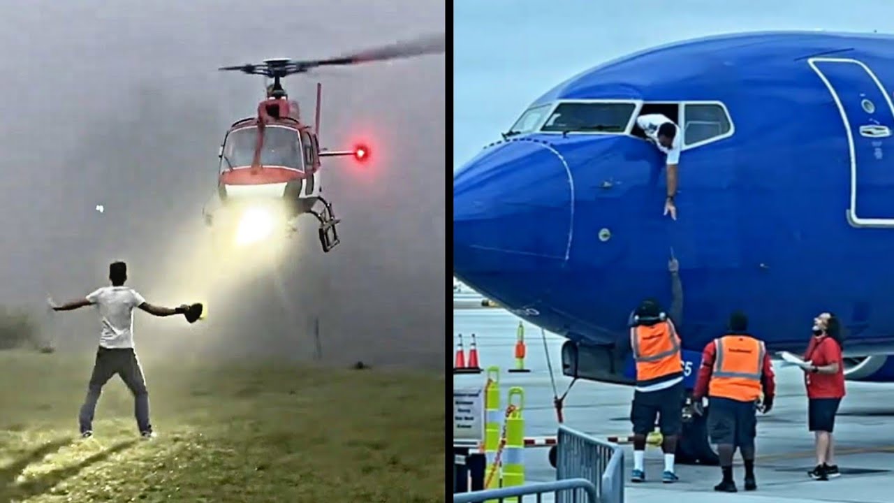 Most Funny Plane Moments Caught On Camera | Haider Tv - YouTube