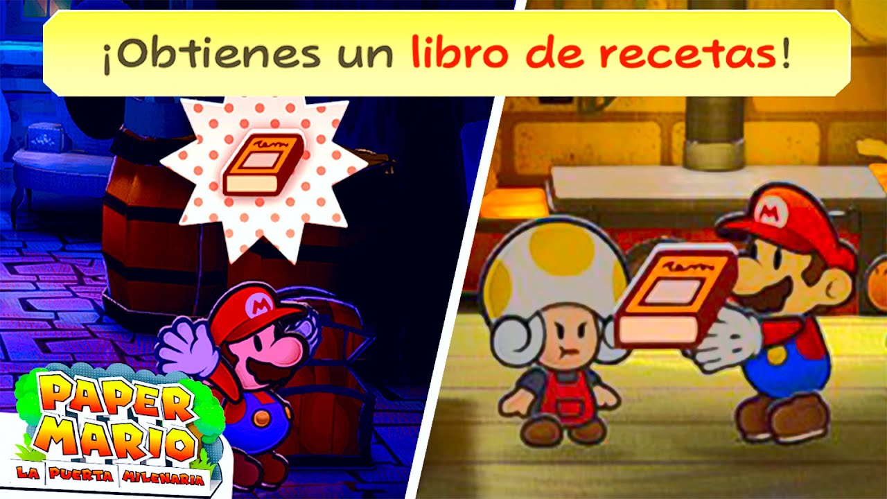 LIBRO DE RECETAS LEGENDARIO + LA MEJOR RECETA | Paper Mario: La Puerta ...
