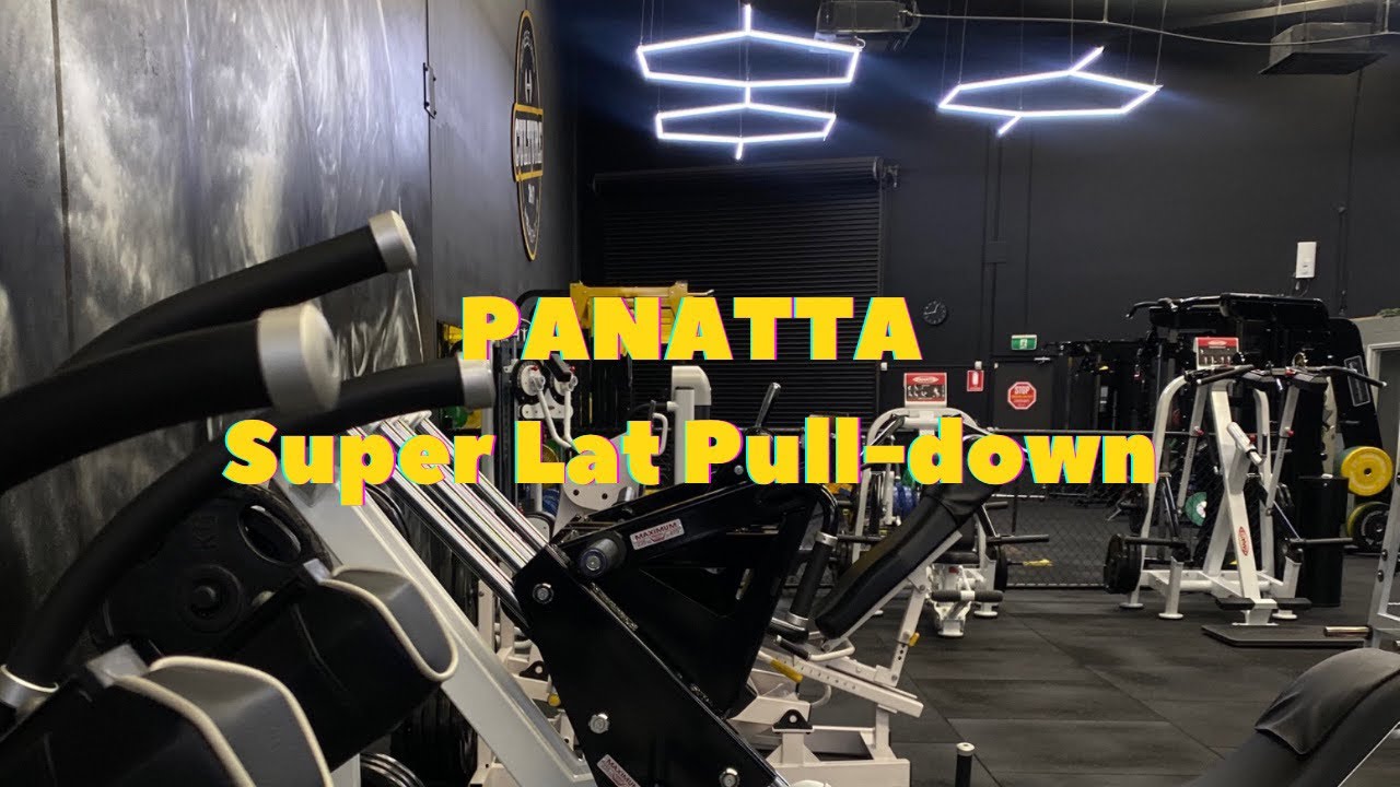 THE BEST BACK MACHINES - SUPER LAT PULL-DOWN by PANATTA | Culture ...