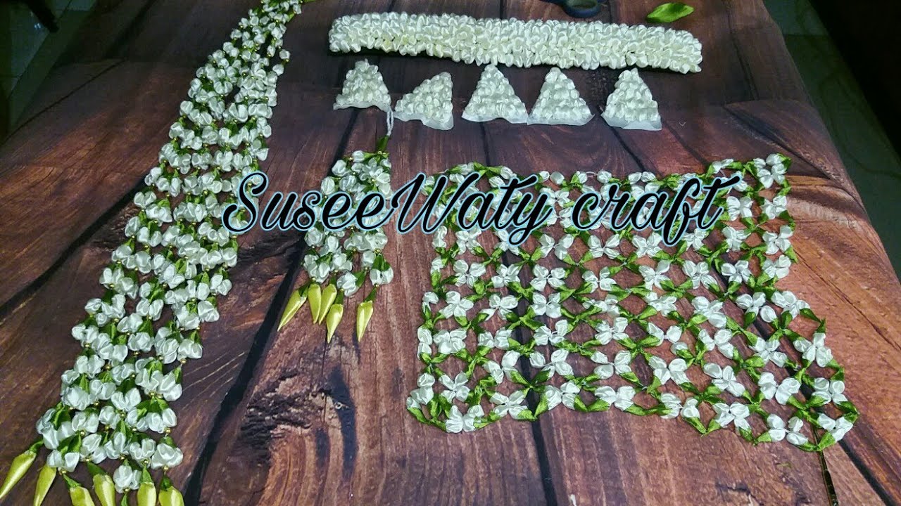 Tutorial Cara Meronce Bunga Melati Juntai Untuk aksesoris Pengantin ...