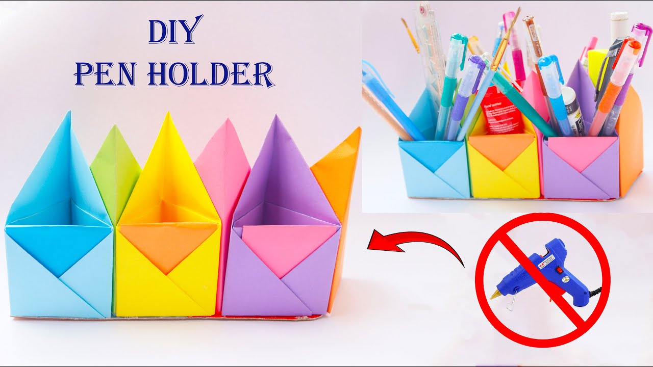 WOW! 😮How to make paper Pen Holder ??? - YouTube