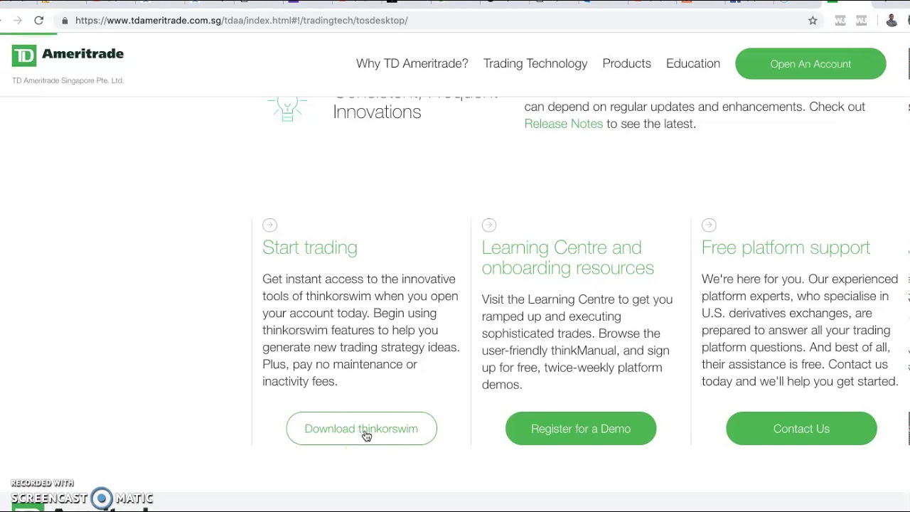 How to download TOS on desktop - YouTube