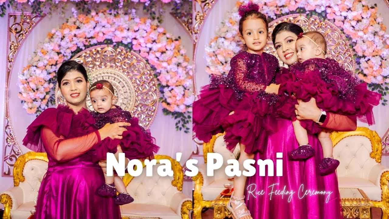 Nora Acharya's | Nepali Rice feeding Ceremony || Pasni ||| Subha ...