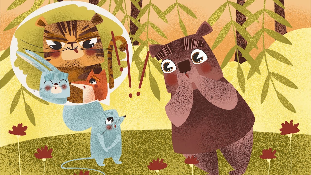 Brat the bully little bear | Stories for kids with morals | Stories for ...