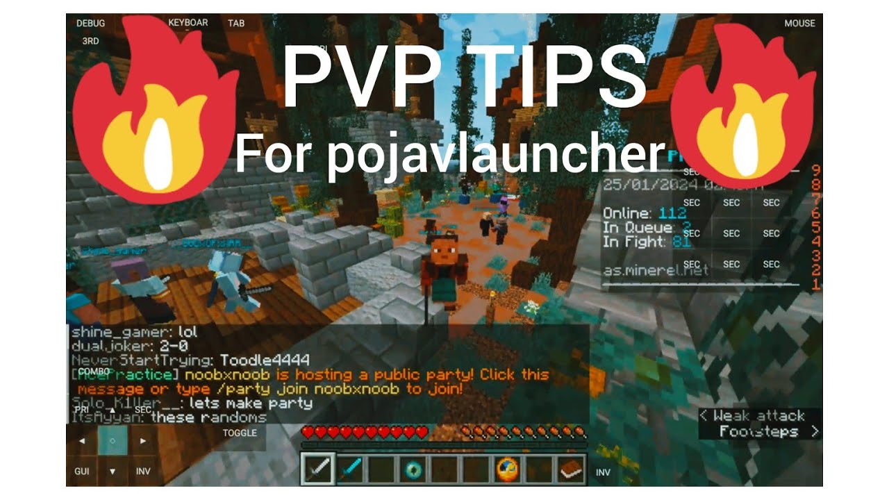 Pvp tips for pojavlauncher 😱😱 #minecraft #pojavlauncher - YouTube