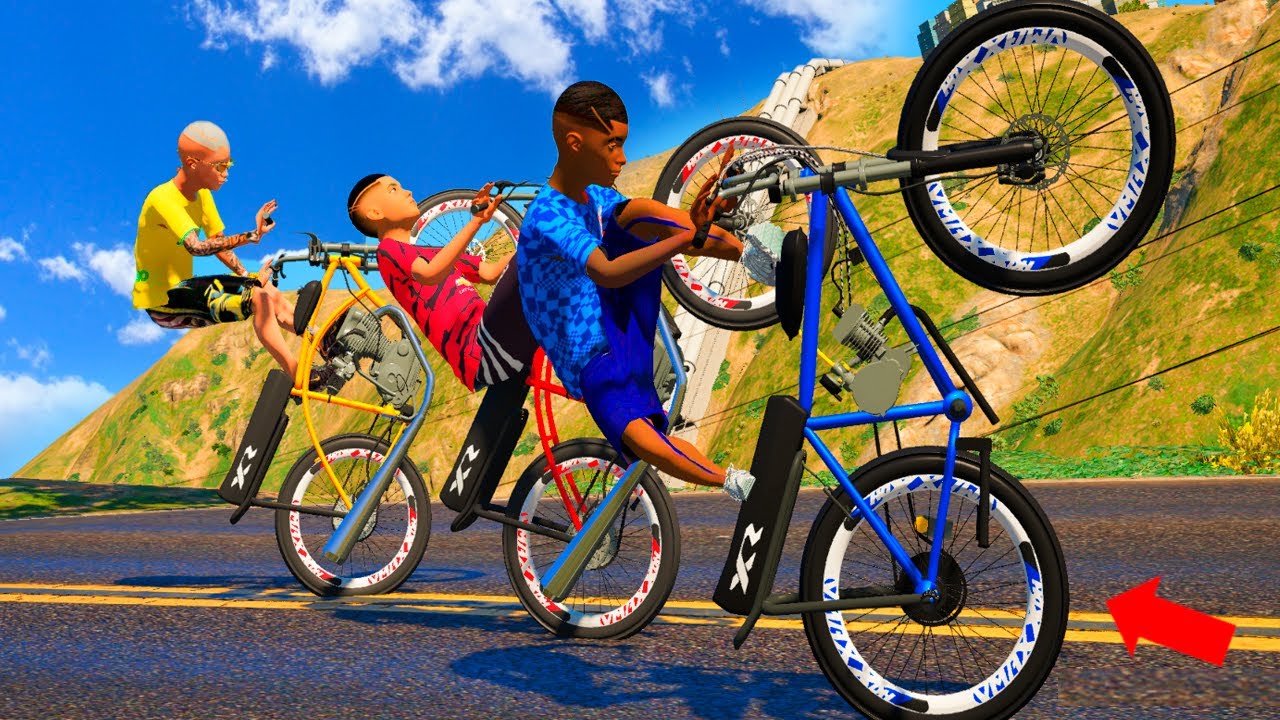 GTA 5 VIDA REAL: ROLE DE BIKE MOTORIZADA COM MEUS AMIGOS - YouTube