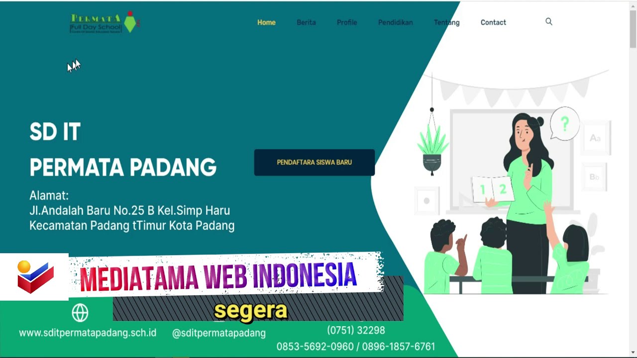 Portofolio Website Sekolah From Mediatama Web Indonesia - YouTube