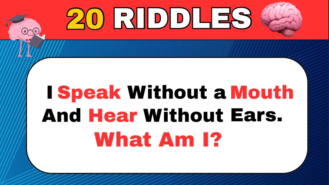 Can You Solve These 20 Mind-Blowing Riddles? | Logic & Brain Teasers ...