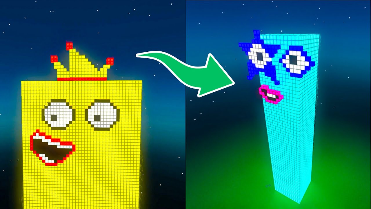 Finish the Sequence Pattern 5 to 100 in Minecraft NUMBERBLOCKS - YouTube