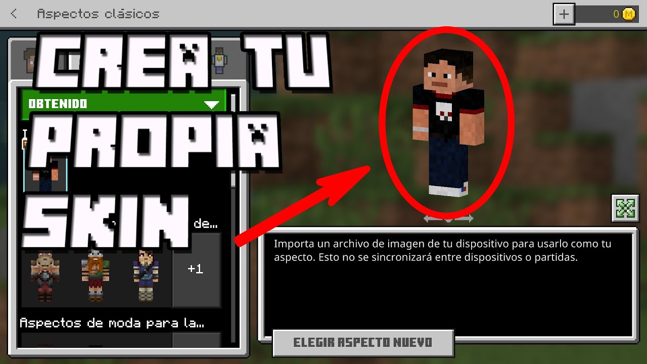 Como hacer tu propia skin para Minecraft | Java, Bedrock, PE (Todas las ...