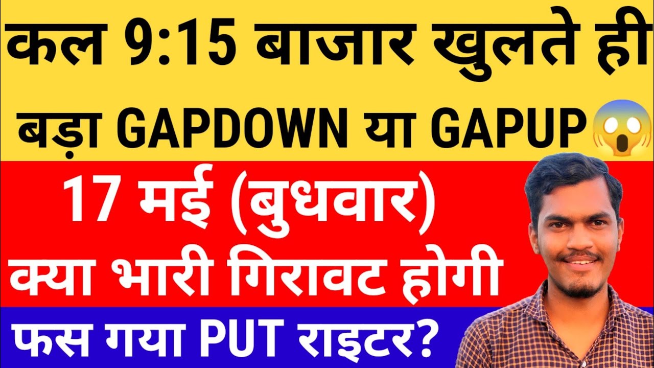 Nifty levels prediction for Wednesday 17 May nifty level analysis nifty ...