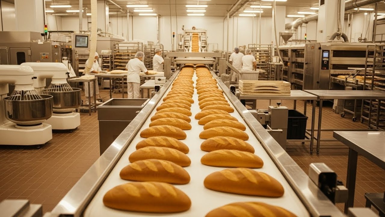 Inside a Modern Bread Bakery Line: From Flour Silos to Perfect Loaves ...