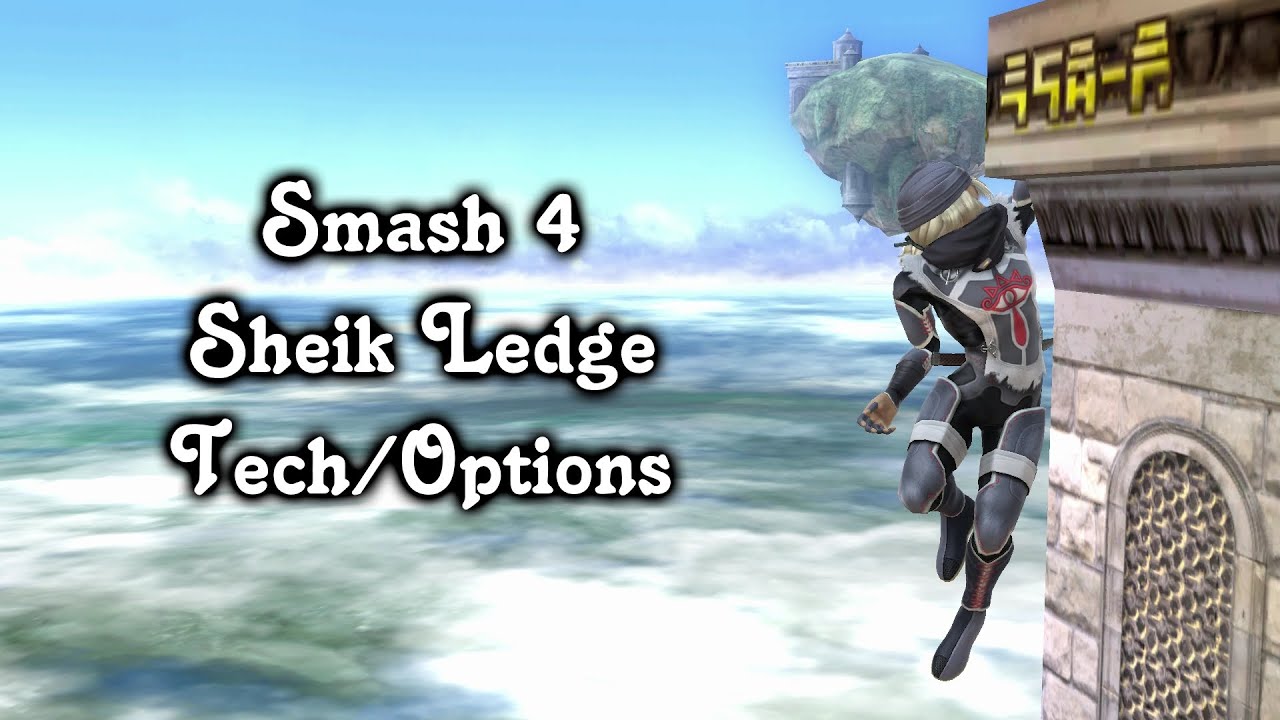 Smash 4 : Sheik Ledge Tech/Options - YouTube