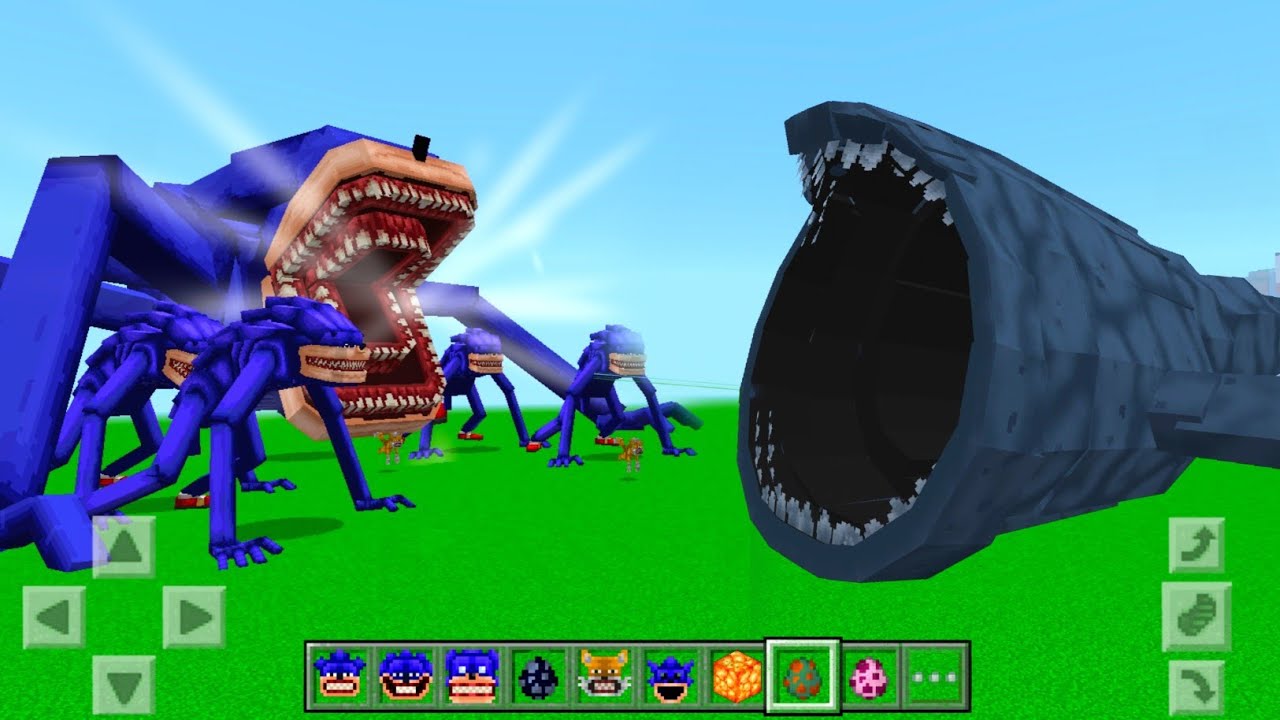 Shin Sonic vs The Bloop in Minecraft PE - YouTube