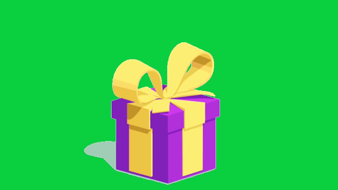 Animated Gift box green screen video for Youtubers copyright free - YouTube